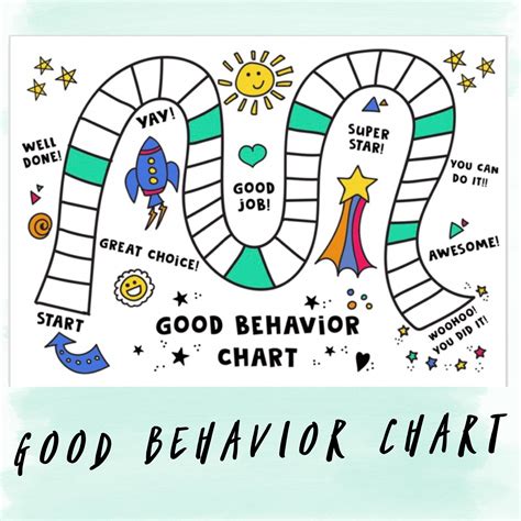 Good Behaviour Chart Printable Free Printable Chart