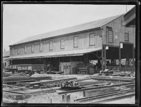 Railway Sheds And Track Materials In Newcastle Nsw 1930s Old Photo 9