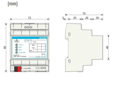 DMX KNX Gateway EKINEX EK BK TP By EKINEX