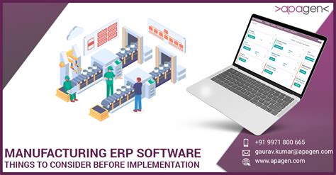 Manufacturing Erp Software Things To Consider Before Implementation