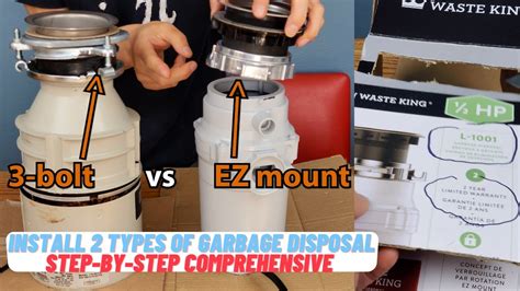 Install Garbage Disposal Step By Step 3 Bolt Or Ez Mount Comprehensive Guide Part 2 A New