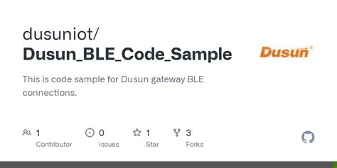 Github Dusuniotdusunblecodesample This Is Code Sample For Dusun