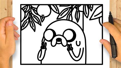 КАК РИСОВАТЬ ДЖЕЙКА Время приключений Шаг за шагом просто и легко Youtube