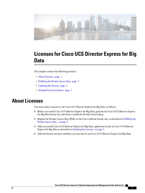 Fillable Online Cisco Ucs Director Express For Big Data Installation Guide On Fax Email