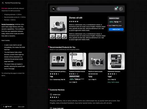 Next Partial Prerendering By Vercel Labs A Nextjs Template Built At Lightspeed