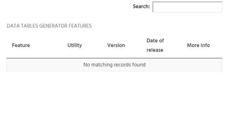 How To Search By The Table Data Table Generator For WordPress Site
