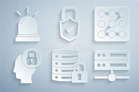 set server security with lock graphic password protection human head