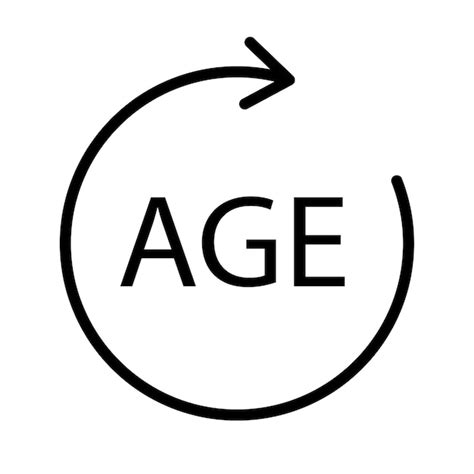 Premium Vector Age Icon Vector Illustration Eps 10 Stock Image