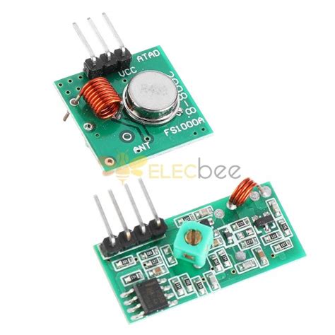 433mhz rf decoder transmitter with receiver module kit for mcu wireless