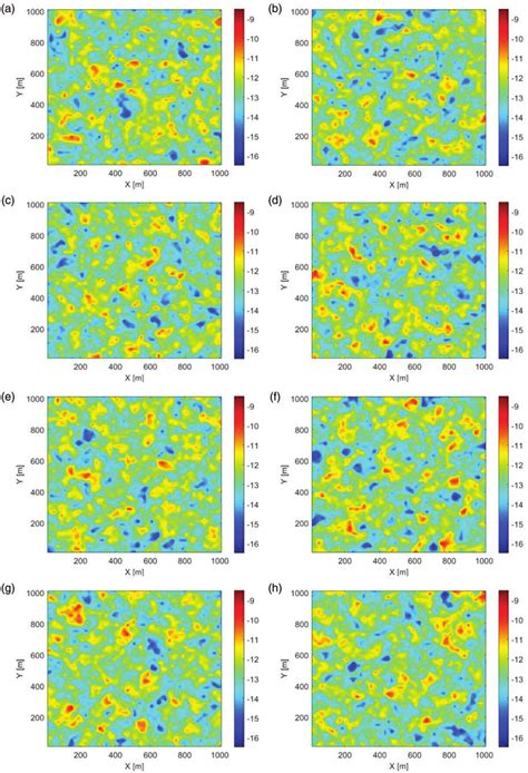 Permeability Fields In Heterogeneous Reservoirs Log K M 2 A Download Scientific Diagram