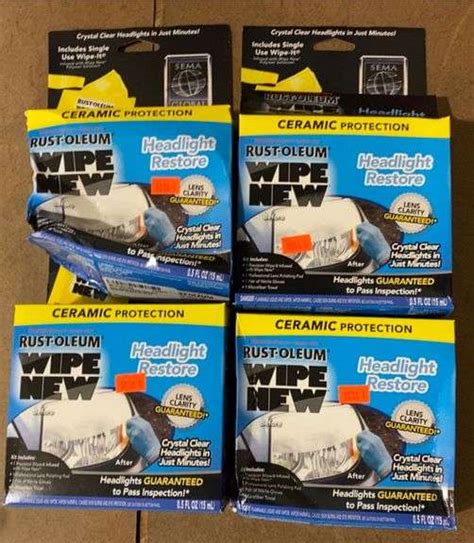 Rust Oleum HDLCAL Wipe New Headlight Restore 0 5 FL OZ Metzger Property Services LLC