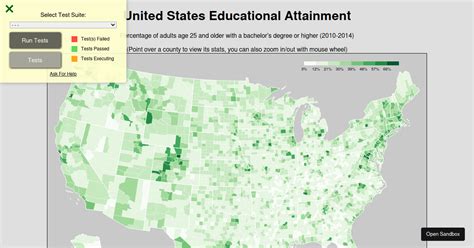 Fcc D3 Choropleth Map Codesandbox