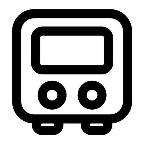 Basic Bus Outline Vector SVG Icon SVG Repo