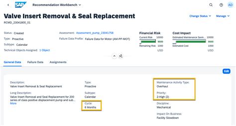 Sap Asset Performance Management Recommendation Management