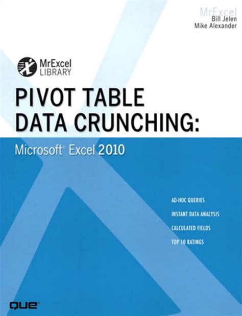 Pivot Table Data Crunching Microsoft Excel 2010 By Bill Jelen Michael