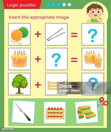 아이들을위한 논리 퍼즐 일치하는 게임 어린이를위한 교육 게임 올바른 개체와 일치합니다 미취학 아동을위한 워크 시트 벡터 디자인 검색에 대한 스톡 벡터 아트 및 기타 이미지