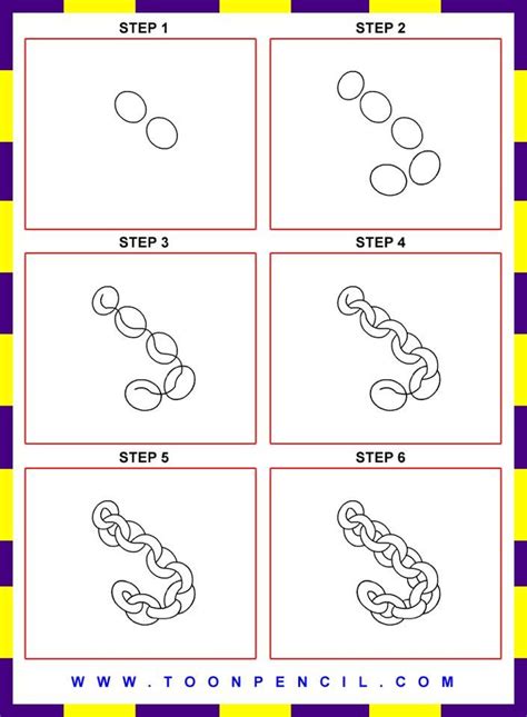 Chain Drawing Step By Step JoselynatStephens