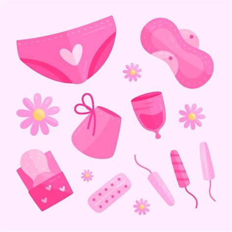 Premium Vector Feminine Hygiene Products Pack