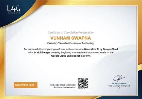 Genaicertificate L4g Ai Machinelearning Genaicertificate L4g