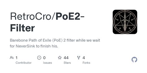 Github Retrocro Poe2 Filter Barebone Path Of Exile Poe 2 Filter While We Wait For Neversink