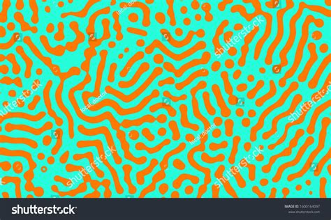 Psychedelic Abstract Background Made By Generative Stock Vector
