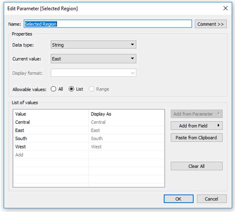 parameter actions to filter from a landing page without going back and