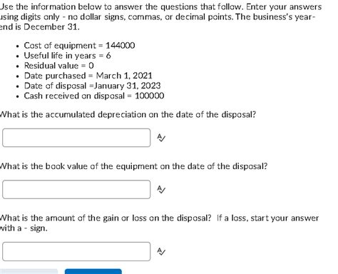 Solved Jse The Information Below To Answer The Questions Chegg Com