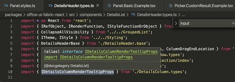 Office Ui Fabric Reactlibdetailslist Has No Exported Member