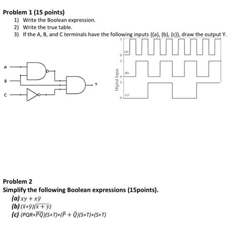 Solved Problem Points Write The Boolean Chegg