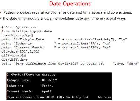 Lessons On Python With Example Python Date Time Operationslessons2all