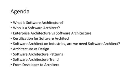 Software Architecture Introduction Ppt