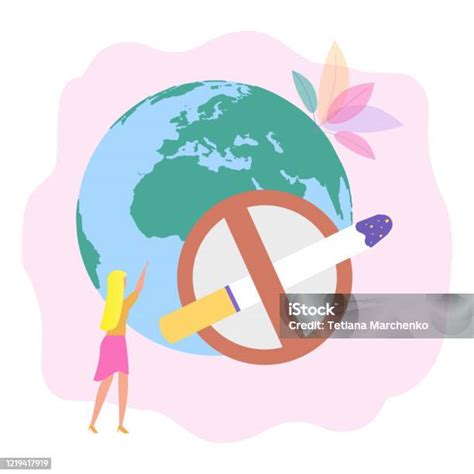 금연 표지판을 가리키는 여자 담배 흡연 니코틴 중독 흡연 건강 위험 개념 공공 장소에서 흡연 금지의 개념 깨끗한 도시 금연 디자인에 대한 스톡 벡터 아트 및 기타 이미지