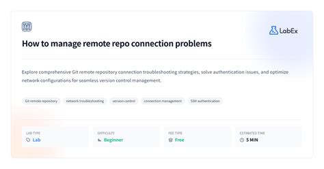 How To Manage Remote Repo Connection Problems Labex