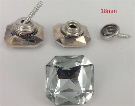 50 шт лот квадратная кристальная обивка на диван изголовье пуговицы гвозди с широкой шляпкой