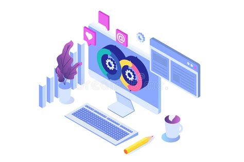 Devops Development Isometric Stock Illustrations 212 Devops