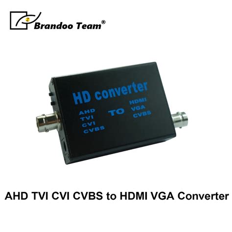 BRANDOO 1080P HD Video Converter AHD CVI TVI CVBS Signal To HDMI VGA CVBS Converter Adapter In