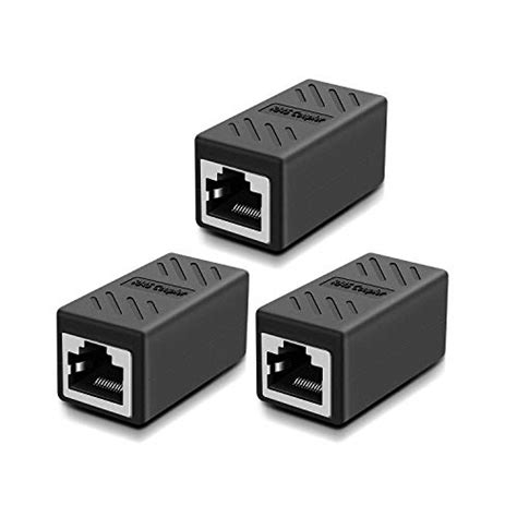 3 Pack RJ45 Coupler Ethernet Connectors For Cat7 Cat6 Cat5e Cat5 Ethernet Cable Extender
