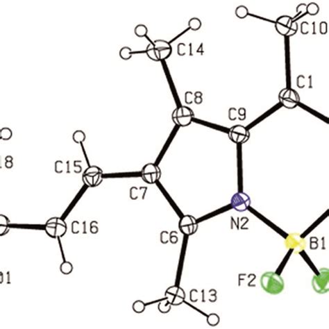 X Ray Crystal Structure Of Bodipy Derivative 5 Download Scientific Diagram