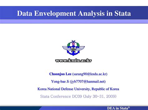 PPT Data Envelopment Analysis In Stata Enhancing Efficiency For Statistical Inference