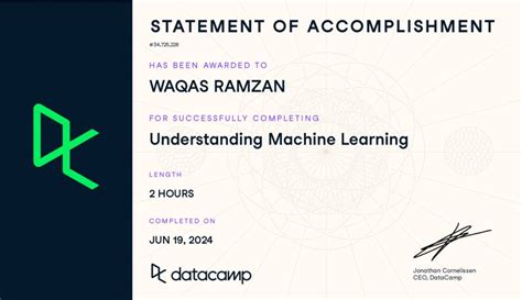 Waqas Ramzan On Linkedin Datacamp Machinelearning Datascience Ai Lifelonglearning