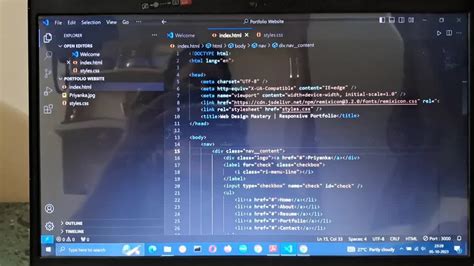Priyanka Gosavi On Linkedin Bharatintern Internship Webdevelopment