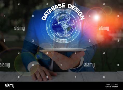 Writing Note Showing Database Design Business Concept For Organisation