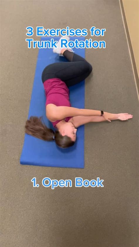 3 Exercises For Trunk Rotation Pelvic Pain Exercise Pelvic Region