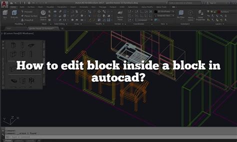 How To Edit Block Inside A Block In Autocad Caddikt