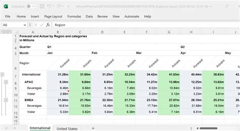 Formatted Export To Excel In Power Bi Inforiver