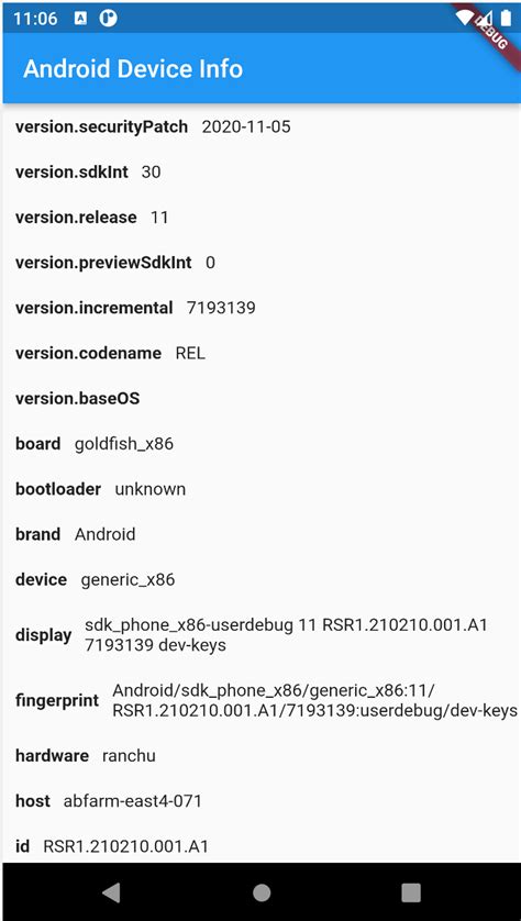Dart Device Id In Flutter Deviceinfoplus Package Returns Null When