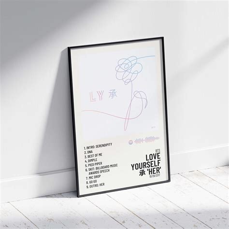 Love Yourself 承 Her Poster Digital álbum Bts Urban Sound Prints