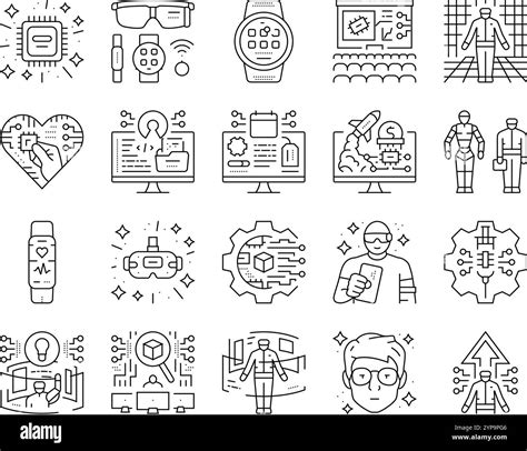 Tech Enthusiast Geek Nerd Man Icons Set Vector Stock Vector Image Art Alamy