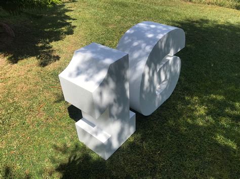 Large Standing Prop Background Numbers 3d Customizable Styrofoam