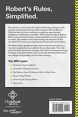 Roberts Rules Quickstart Guide